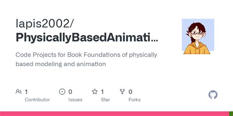 GitHub Lapis PhysicallyBasedAnimationModeling Code Projects For Book Foundations Of