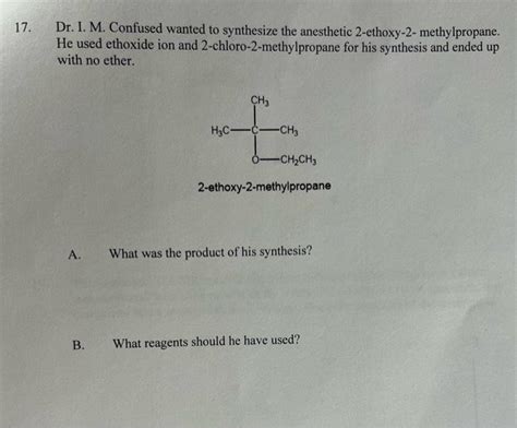 Solved Dr I M Confused Wanted To Synthesize The