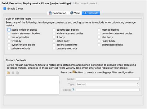 5 Idea Configuration Options Clover Data Center And Server 41 Atlassian Documentation