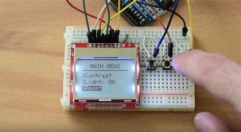 Menu On Nokia 5110 Lcd Display With Arduino Electronics
