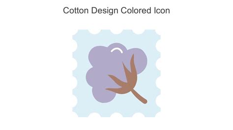cotton design colored icon in powerpoint pptx png and editable eps