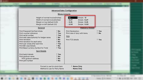 How To Set Perfect Sales Invoice Printing Configuration In Tally