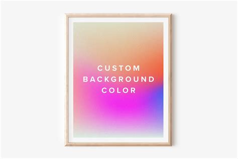 Custom Background Color Etsy