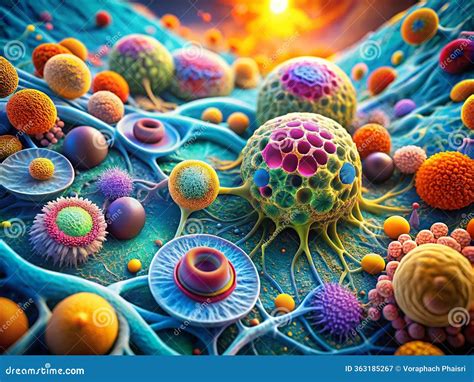 Detailed Apical Dendrite Structure Of Cortical Pyramidal Neuron Stock
