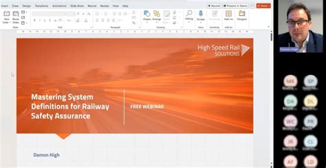 Railwaysafety Webinar Safetyassurance Railindustry High Speed Rail Solutions