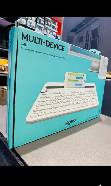 Logitech K480 Bluetooth Multi Device Keyboard White Computers And Tech Parts And Accessories