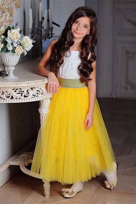 Юбка детская фатиновая желтая Лиола рф Tulle Skirt Lace Skirt Midi Skirt