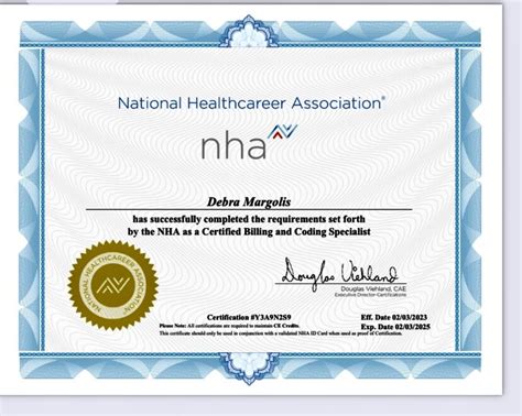Just Received This Certicate As A Billing And Coding Specialist… Its A Start And It Was A Great