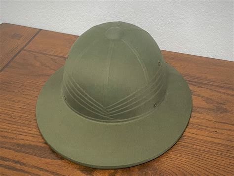 Original Wwii Usn Usmc Pith Helmet Us Marine Corps Us Navy