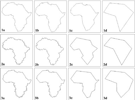 Examples Of Discrete Curve Evolution Each Row Shows Only A Few Stages