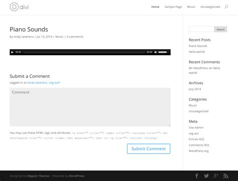 Using And Customizing The Wordpress Audio Player
