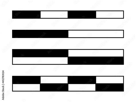 black and white scale bars vector set map symbol stock vector adobe