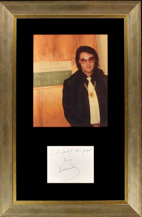 Lot Detail Elvis Presley Handwritten And Signed Note “to A Bunch Of