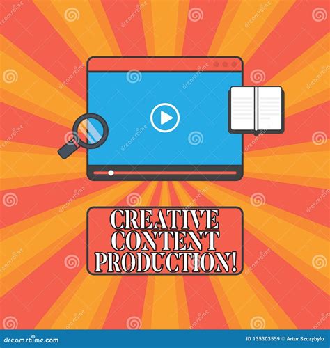 Handwriting Text Creative Content Production Concept Meaning Developing And Creating Visual Or