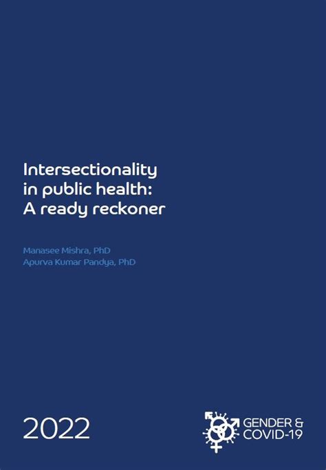 Intersectionality In Public Health A Ready Reckoner