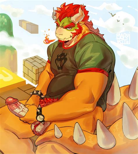 Bowser Mario Drawn By Maruikito Danbooru