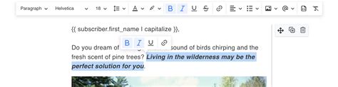 How To Try The New Editor Toolbar Aweber Knowledge Base