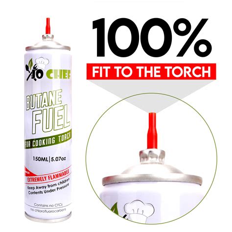 Jo Chef Kitchen Torch With Butane Included Refillable Torch Creme Brulee Blow Lighter Gun