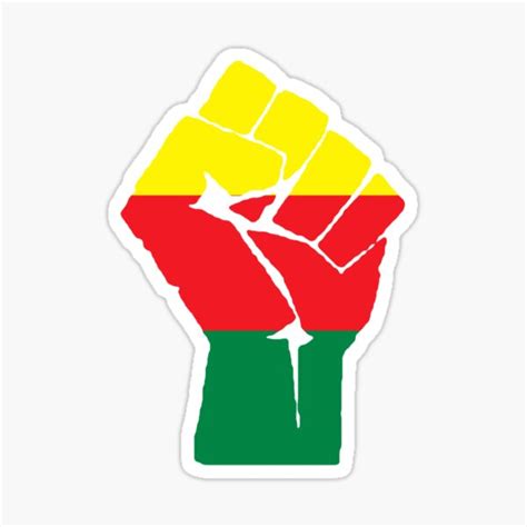 Resist Fist Pyd Rojava Flag Sticker By Brizodesign Redbubble