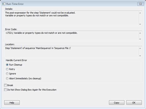 Handling TestStand Runtime Errors National Instruments
