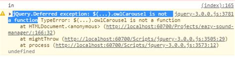 Javascript ASP NET JQuery JQuery Deferred Exception Is Not A
