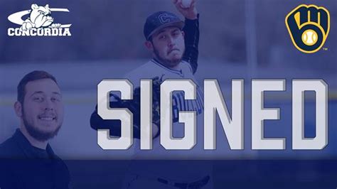 Concordias Munsch Signs With Milwaukee Brewers