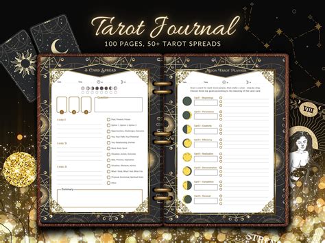 Ultimate Printable Tarot Journal Bundle With Stickers Spreads