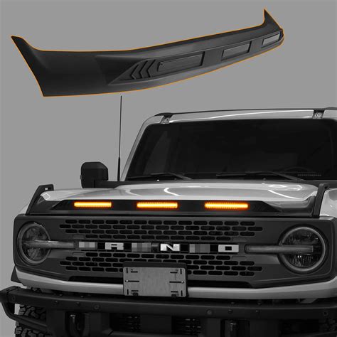 Ford Bronco Hood Protector Bug Shield Deflector Front Stone Guard W A