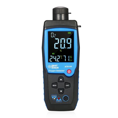 Smart Sensor Air Quality Meter Gas Monitor Digital Oxygen O2 Gas Detector With Sound Light Alarm