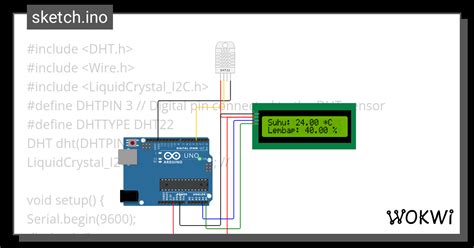 Modul Antarmuka Dht22riyanto Wokwi Esp32 Stm32 Arduino Simulator