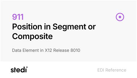 X12 Edi 911 Position In Segment Or Composite Stedi