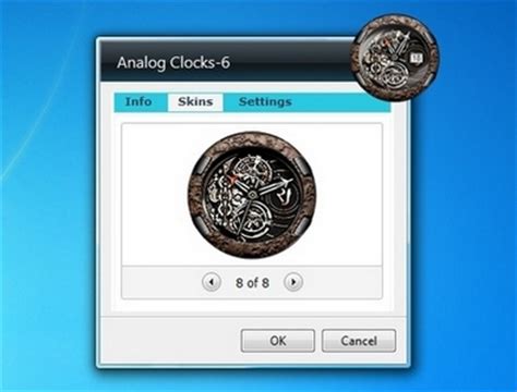 Analog Clocks Windows Desktop Gadget