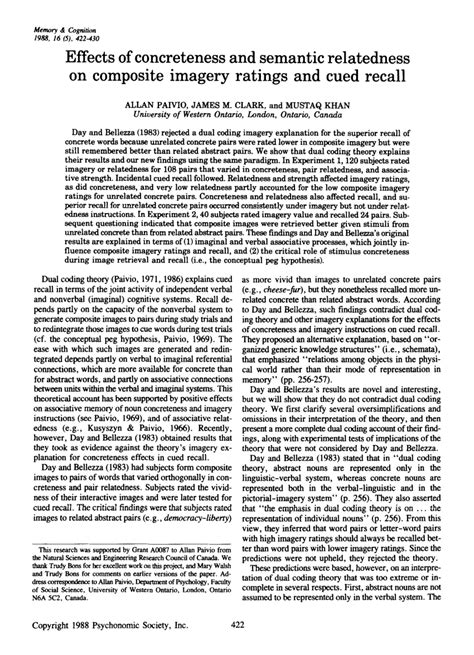 pdf effects of concreteness and semantic relatedness on composite