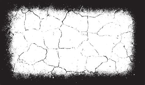 Grunge Texture Border On Black Background Vector Grunge Border Grunge