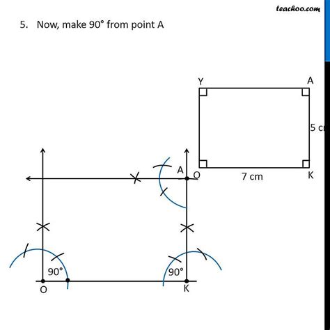 Question 1 Iv Construct Rectangle Okay Ok 7 Cm Ka 5 Cm
