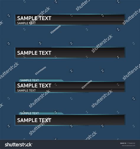 Lower Third Design Template Vector Illustration Stock Vector Royalty Free 1176466162