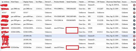Solved Dont Show Serial In Cucm Using Cisco Collector Cisco Community