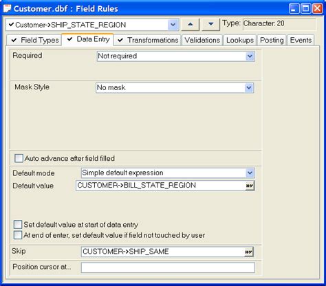 Required Fields