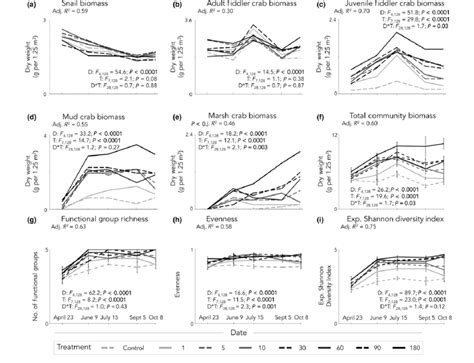 Invertebrate Functional Group Biomass And Diversity Over Time Mean