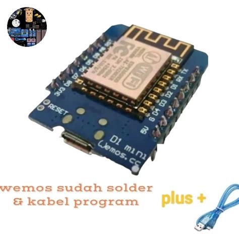 Jual Wemos Sudah Disolder Kabel Data Program D1 Mini Nodemcu Wifi Iot