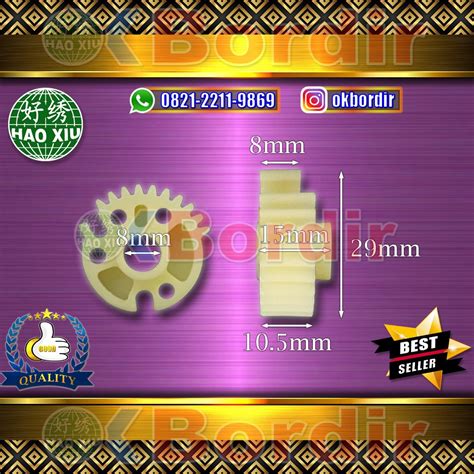Jual Gear Bulat Pelatuk Untuk Mesin Bordir Komputer Kualitas Bagus Shopee Indonesia