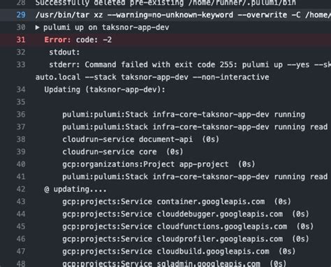 pulumi output are not display during pulumi up · issue 731 · pulumi
