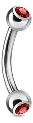 Piercing Mbbj Ac Micro Banana Joya Color Rojo 1 2x10x3 1un Cuotas Sin