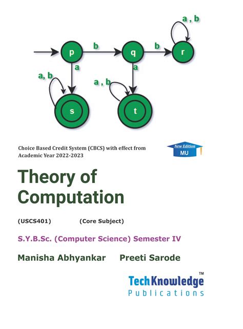 Theory Of Computation Techknowledge Publications