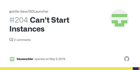Cant Start Instances · Issue 204 · Gorilla Devsgdlauncher · Github