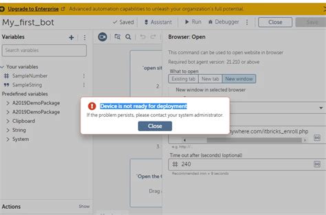 Not Able To Run My Device Not Ready For Deployment Community