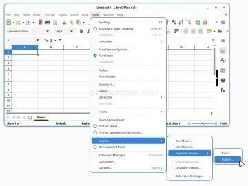 Write Your First Python Macro In Libreoffice