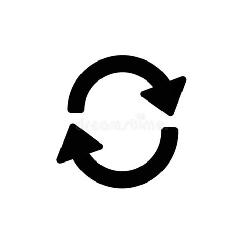 Two Black Arrows Form A Circular Design Each Pointing Into The Tail Of