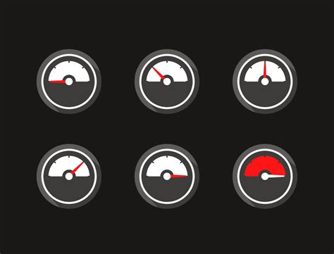 Circle Indicators With Red Arrow Vector Set 2157325 Vector Art At Vecteezy