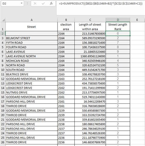 Arcmap Calculate Feature Ranks Within Esri Table Geographic